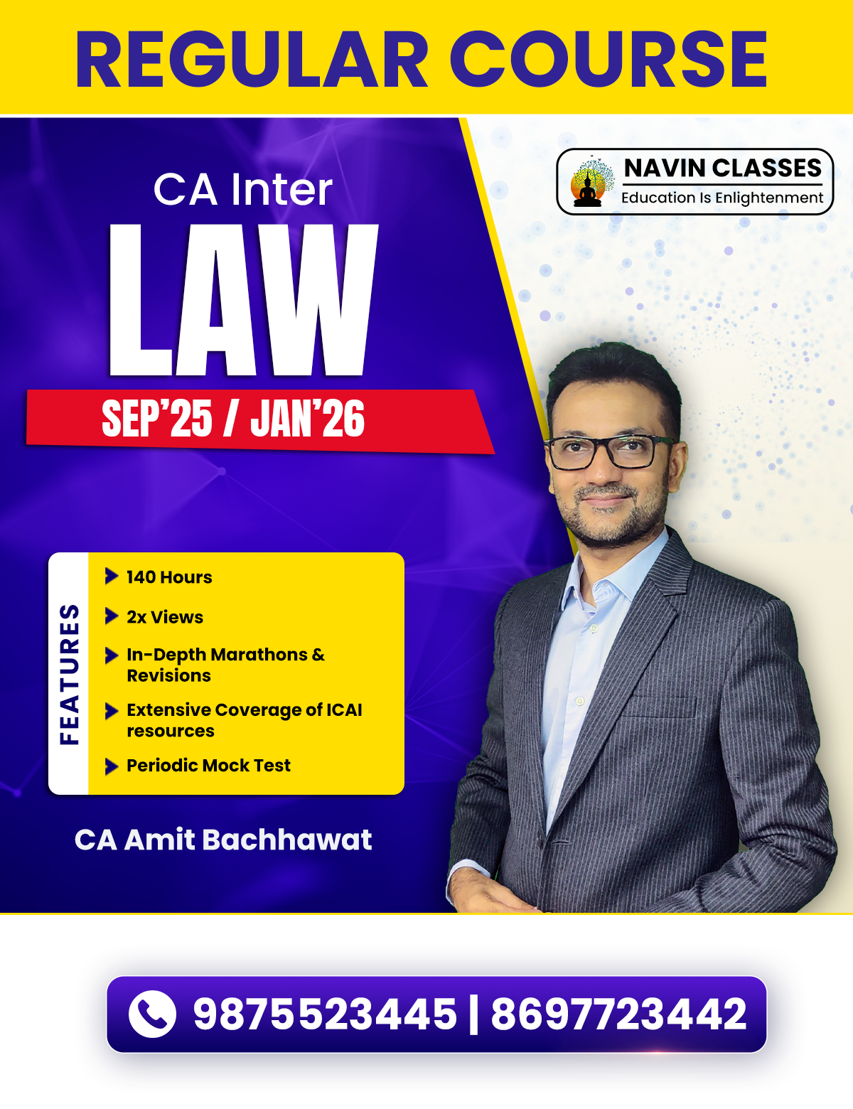 CA Inter Law Live Batch Jan'25 by CA Amit Bachhawat | Navin Classes CA Inter Law Live Batch Jan'25 by CA Amit Bachhawat | Navin Classes